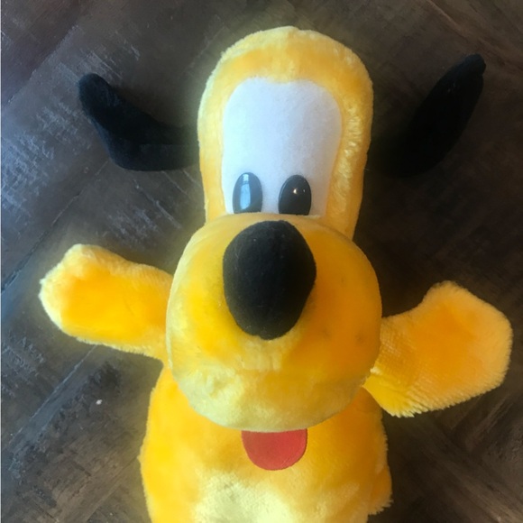 Disney | Toys | Vintage Disneyland Park Pluto Dog Hand Puppet Plush ...